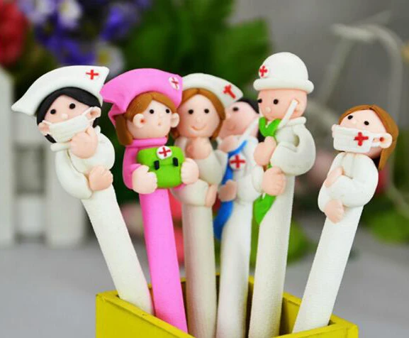 5pcs/lot Novelty Medical Staff Ballpoint Pen , Doctor and Nurse ball ...