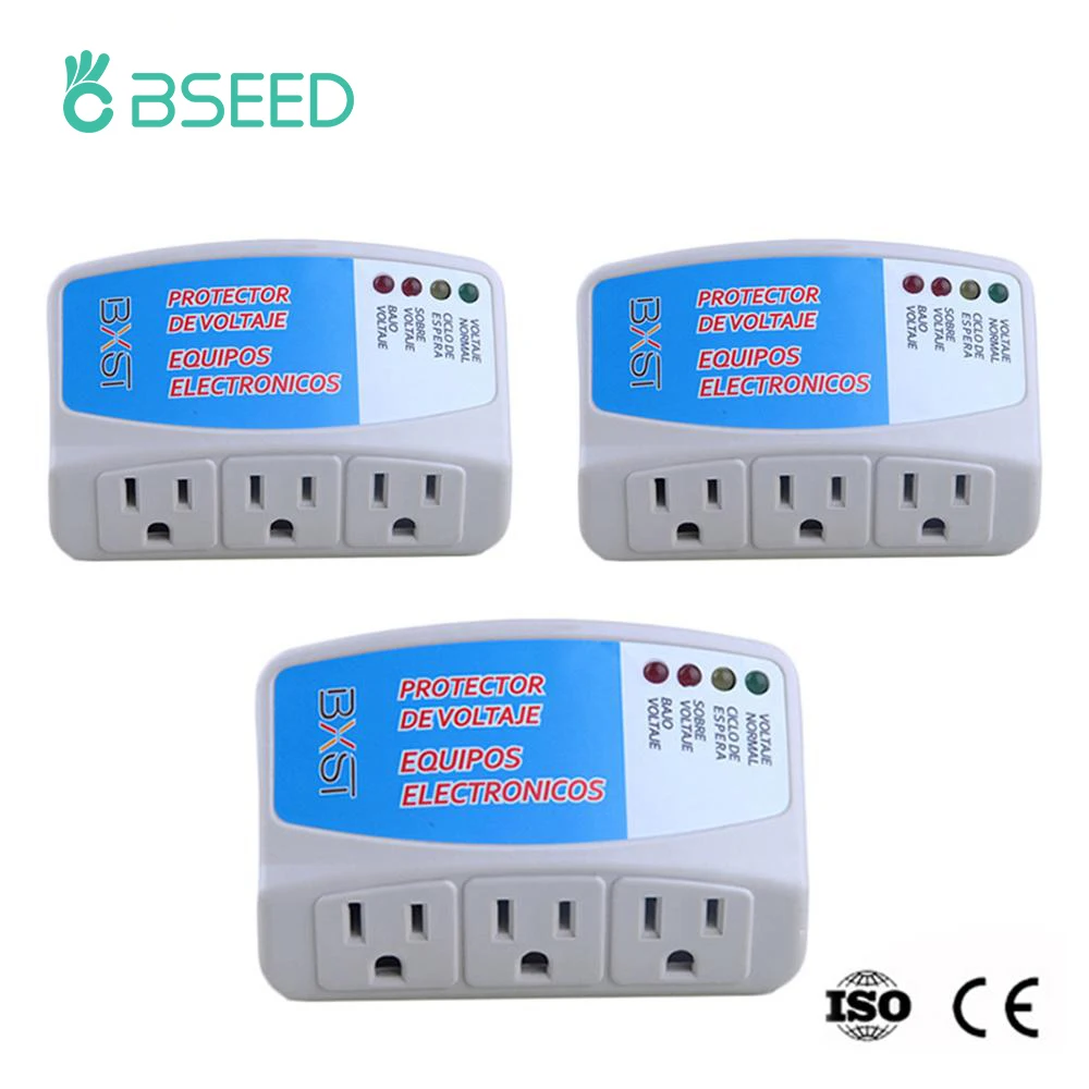 Bseed-Power-Protector-US-Standard-120V-3-Pack-PC-Socket-White-Home ...