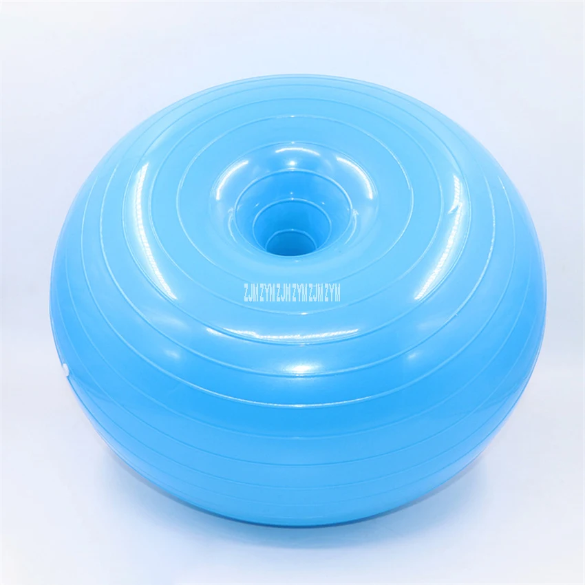 50cm PVC Donut Yoga Ball Thickened Explosion Proof Donut Pilates Ball ...
