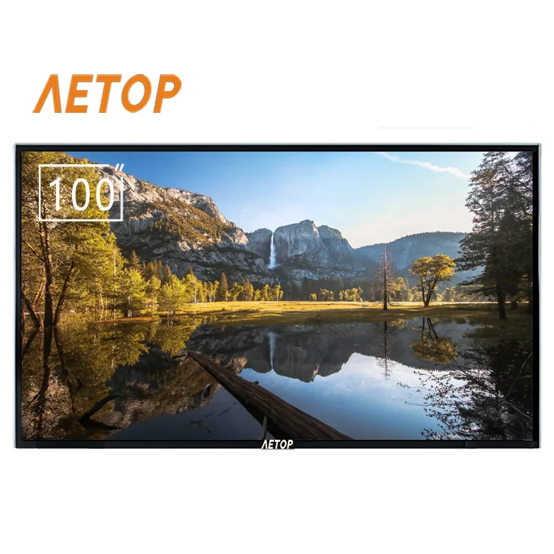 Free Shipping-big 100 Inch Flat Explosion-proof Screen Ultra Hd Android ...