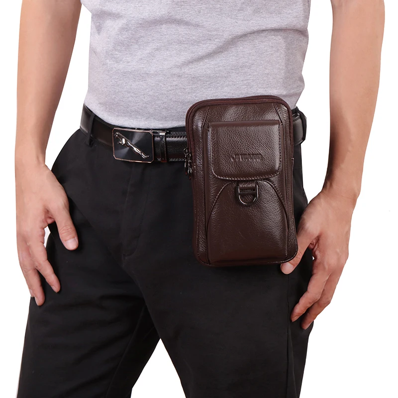 Leather Phone Pockets | Leather Waist Packs | Leather Belt Bags | Men's ...