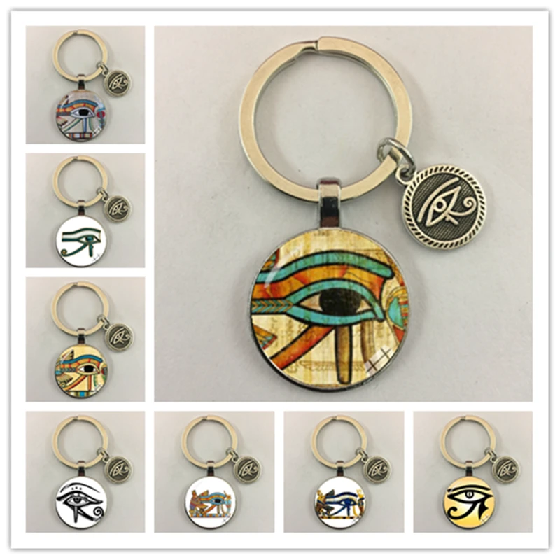 Hot selling eye of Horus keychain classic Egyptian rune evil eye art ...