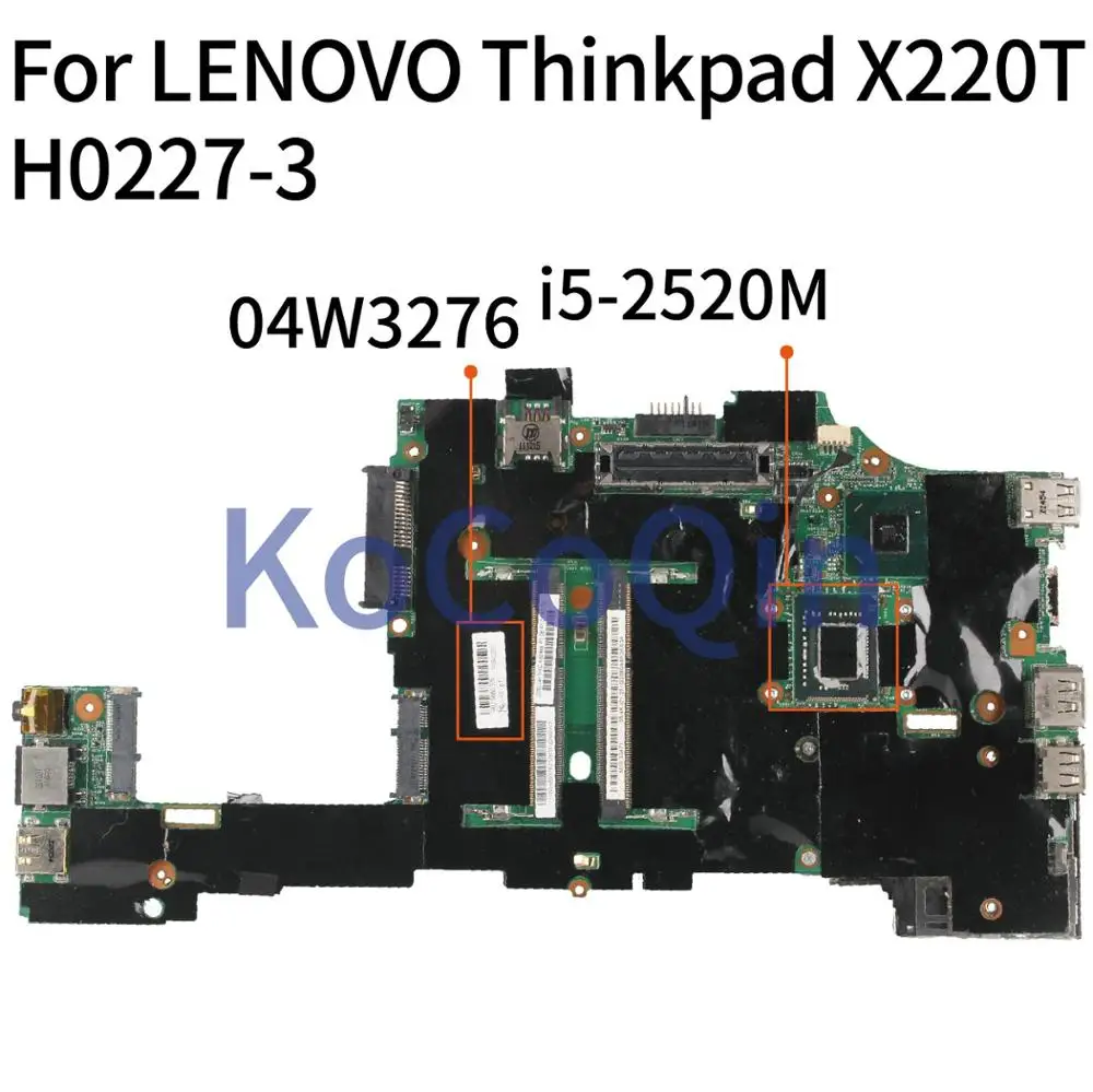 KoCoQin placa base para portátil, para LENOVO Thinkpad X220T Tablet ...