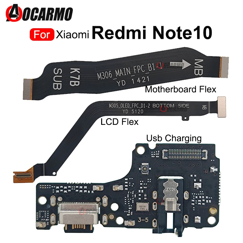 For-Xiaomi-Redmi-Note-10-USB-Charging-Port-Mic-Microphone-Connector ...