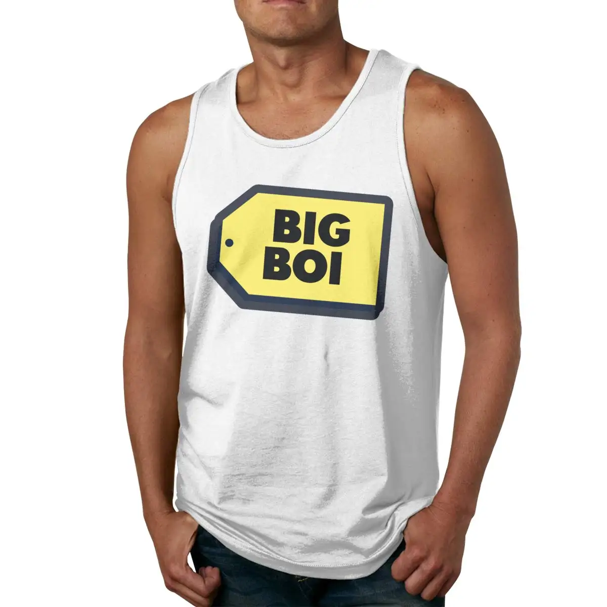 FGHFG Big Boi Logo Mens Sleeveless Round Neck Exercise Summer FGHFG ...