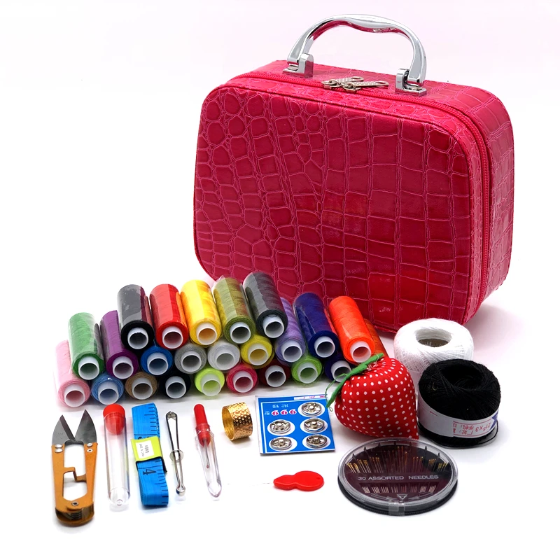 Needlework-Tool-Storage-Box-DIY-Sewing-Kit-Portable-Sewing-Box-Set-24 ...
