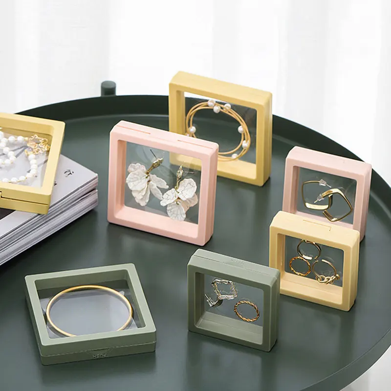 Floating Jewelry Membrane Display | Suspended Floating Display Case ...