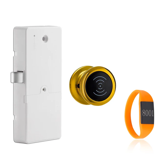 Mini RFID smart drawer cabinet door lock wardrobe sauna lock locker ...
