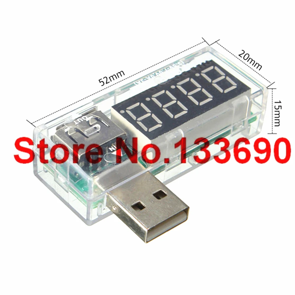 10pcs Digital Usb Mobile Power Charging Current Voltage Tester Meter ...