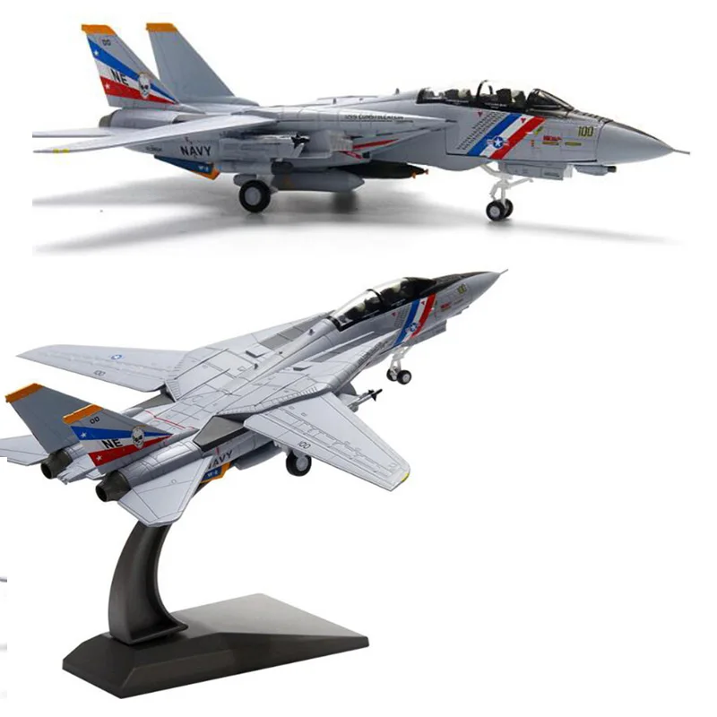 1/100 Scale U.S. American Navy Army F14 Fighter Aircraft Airplane ...
