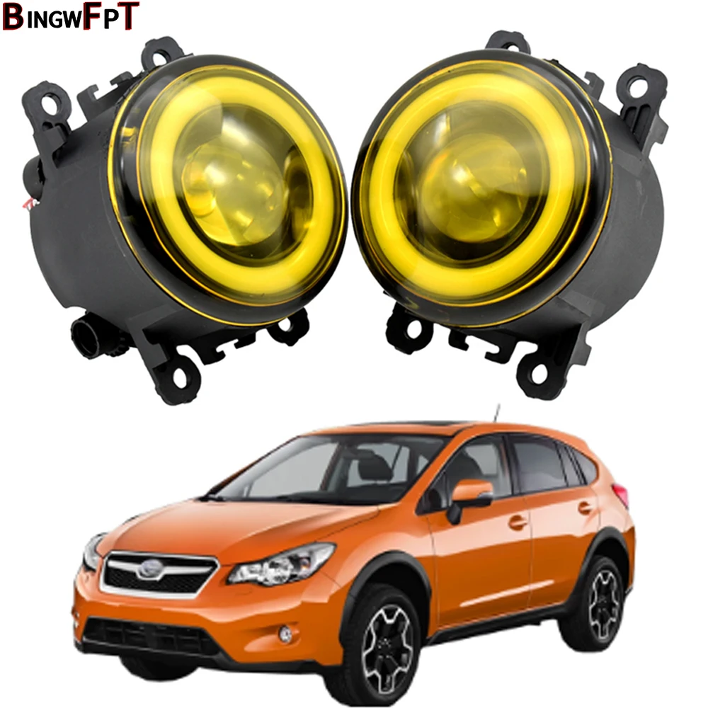 2pcs For Subaru Xv 2013 2014 2015 2016 Car Led Fog Light Angel Eye Daytime Running Light - Fog ...