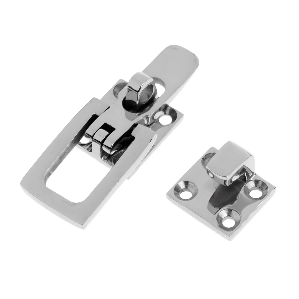 2 x 316 Stainless Steel Boat Door Latch Catch, Anti Rattle Hold Down ...