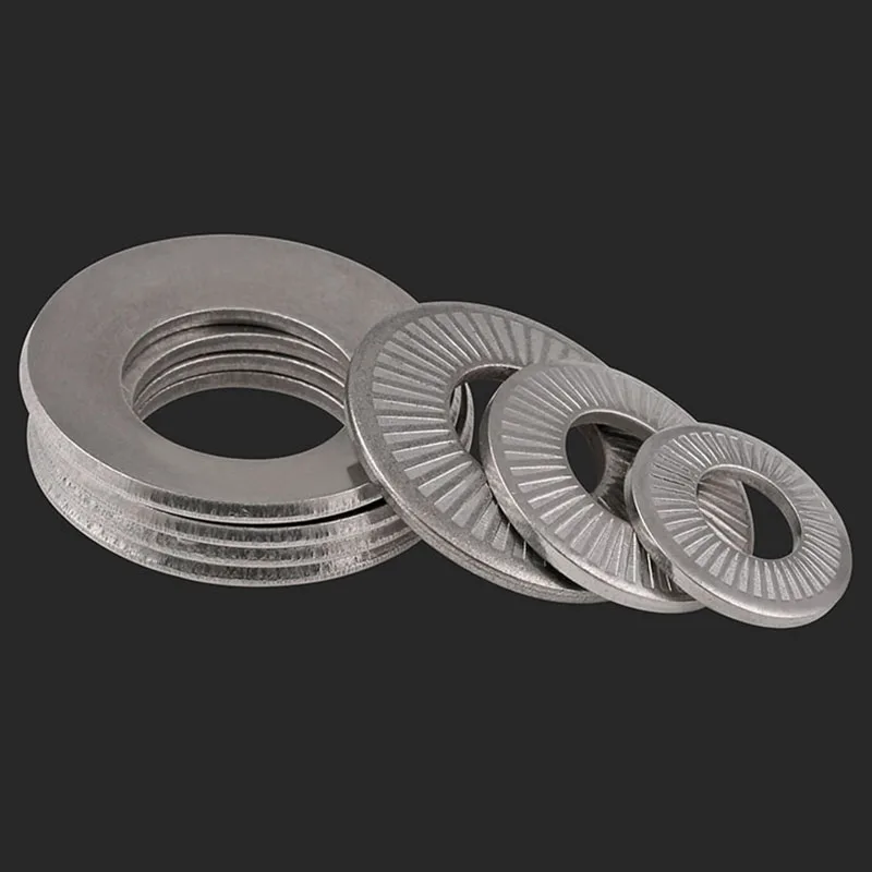 A2 Stainless Steel Disc Spring Serrated Lock Washer Conical Knurled ...