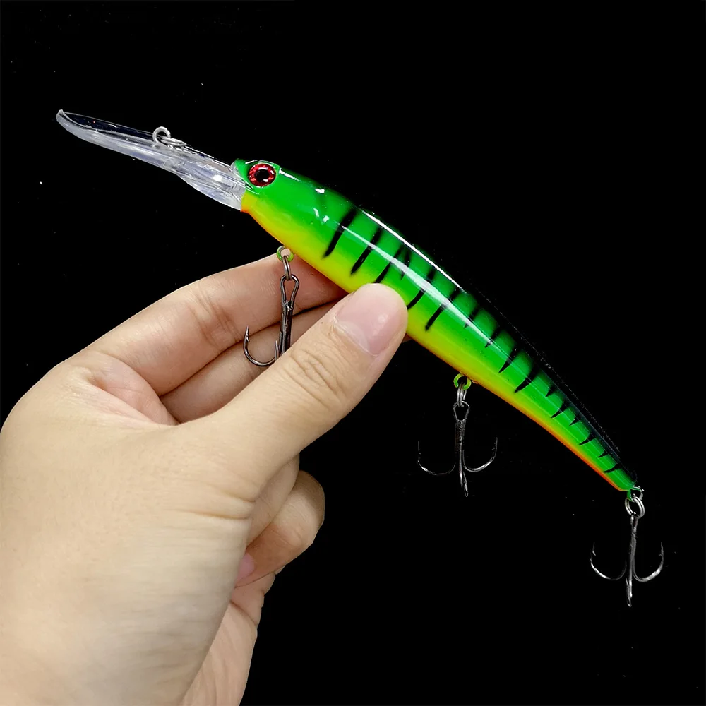 "Deep Diving Large Minnow Lure - 16.5cm/21g" - Easy Fishing Tackle