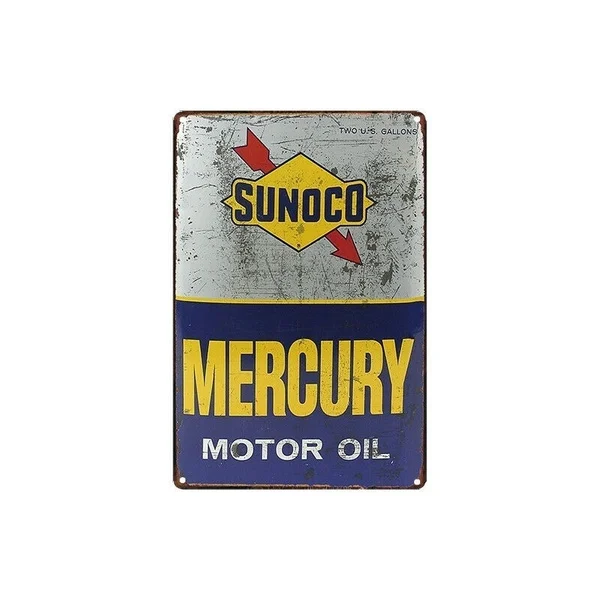Home & Living Home Decor Sonoco Motor Oil Metal Sign Wall Hangings etna ...