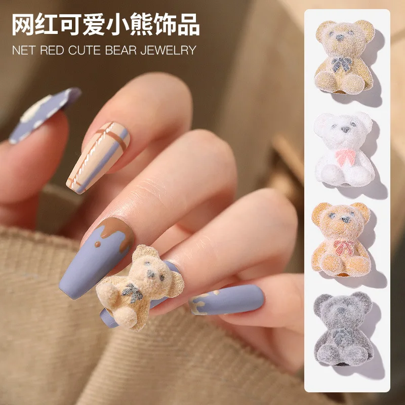 Teddy Bear Nail Art