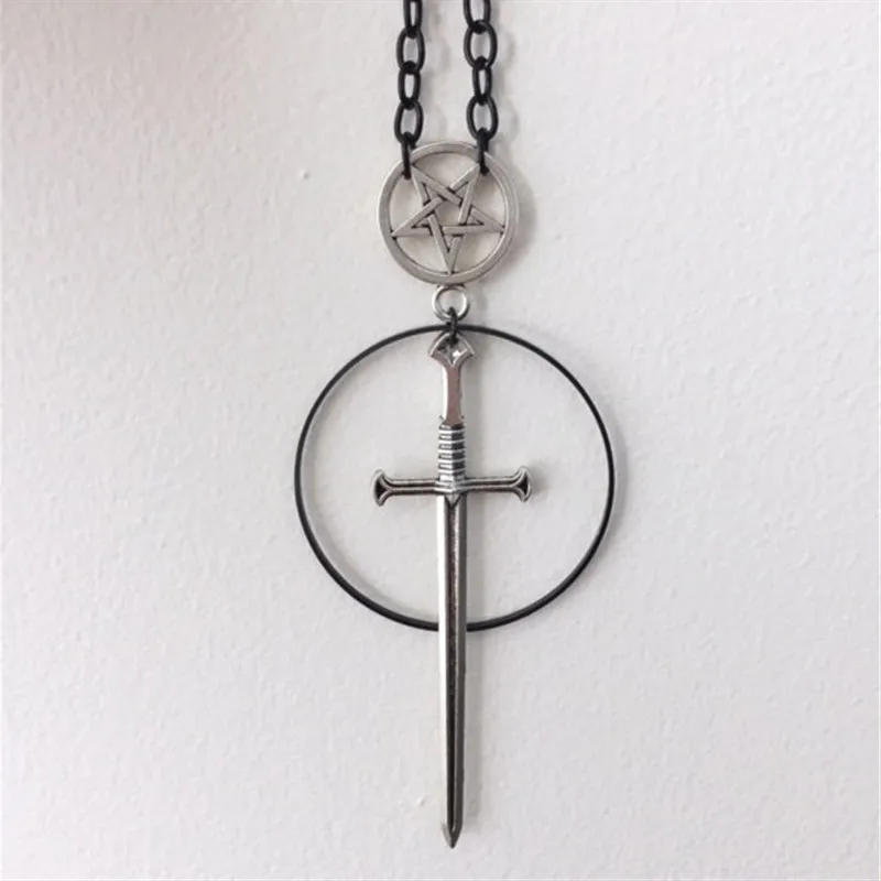 Witch-s-Rites-Sword-Pentagram-Necklace-Pendant-The-Sacred-Gothic ...