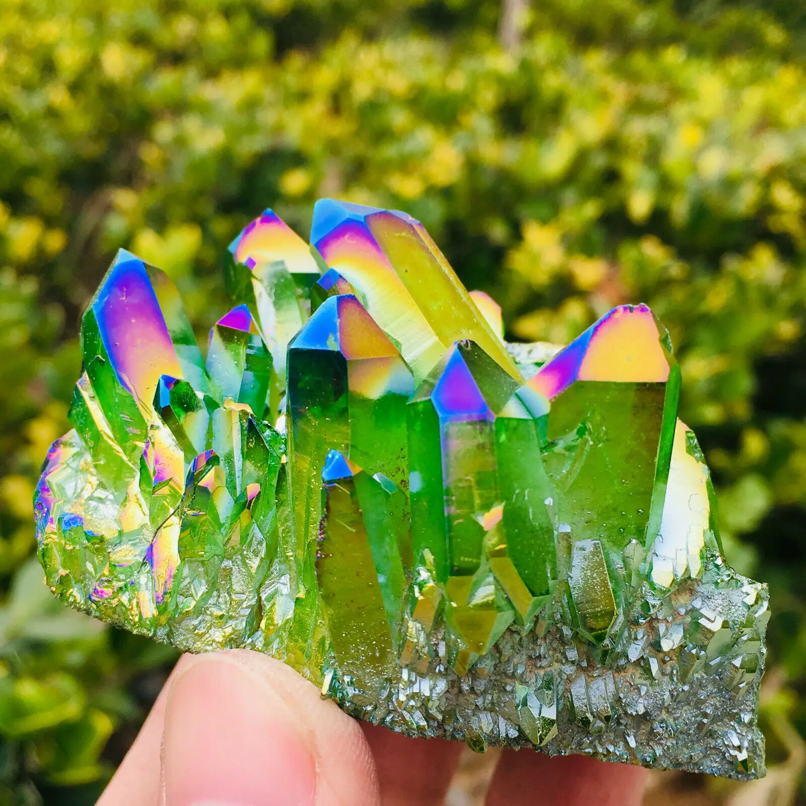 Cluster Crystals Rainbow Shine Angel Aura Crystals Quartz Rainbow ...