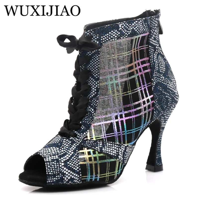 Wuxijiao Brand Latin Dance High Boots Shoes Soft Sole Shoes Salsa ...