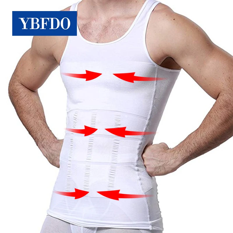 Ybfdo Men's Slimming Shaper Posture Vest Male Belly Abdomen For ...