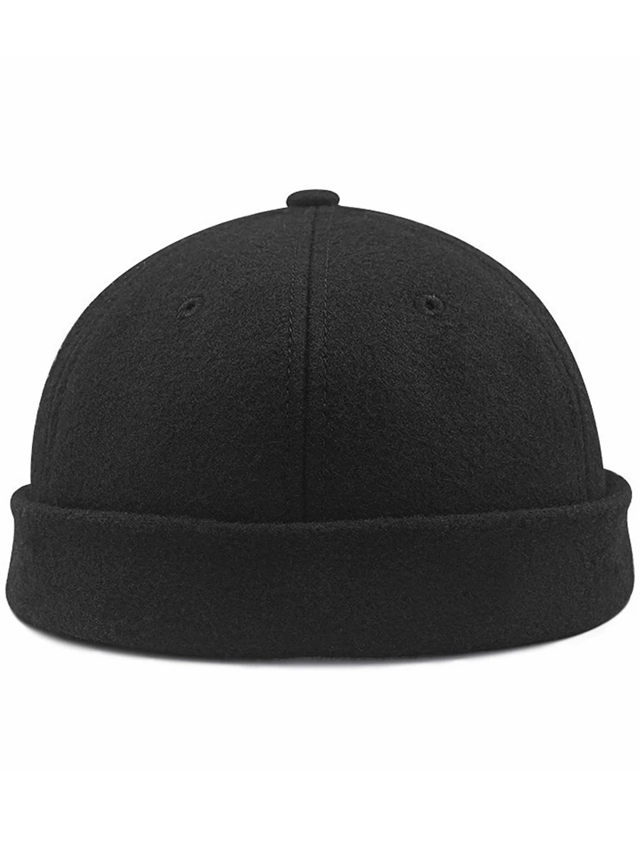Winter Large size beret caps dad big size felt skull cap men and women ...