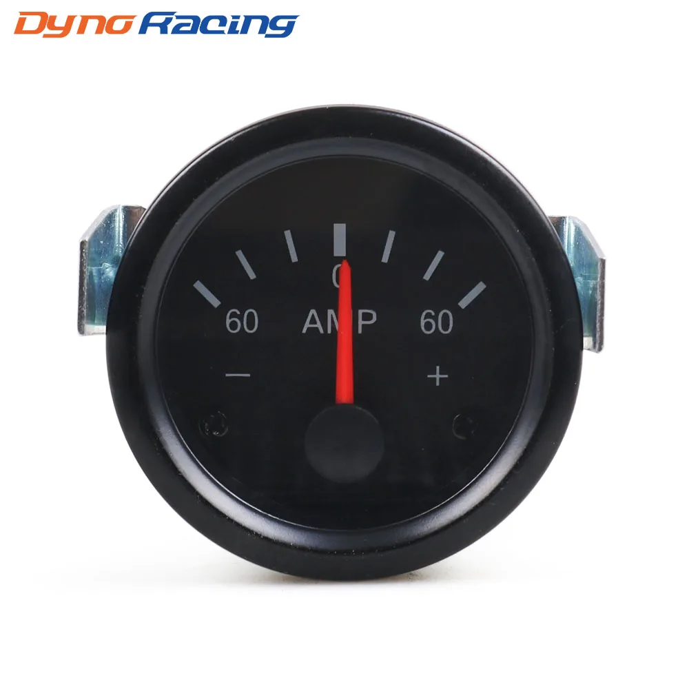 2" 52mm Car 60-0-60 AMP Meter Pointer Ammeter Yellow Light AMP Gauge ...