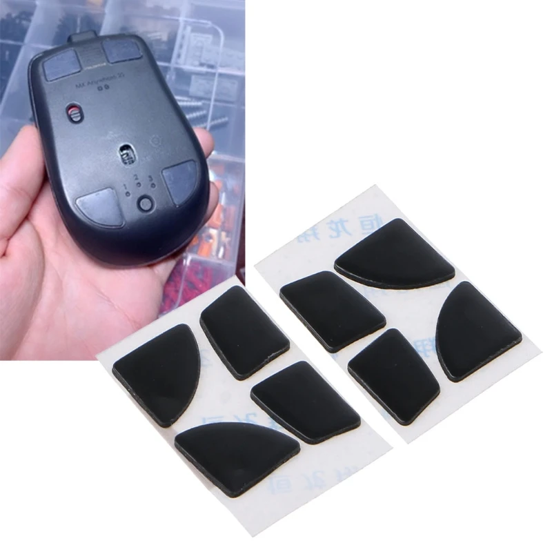 2Sets-Mouse-Feet-Sticker-Black-Mouse-Skates-Pads-Replacement-Mouse-Feet ...