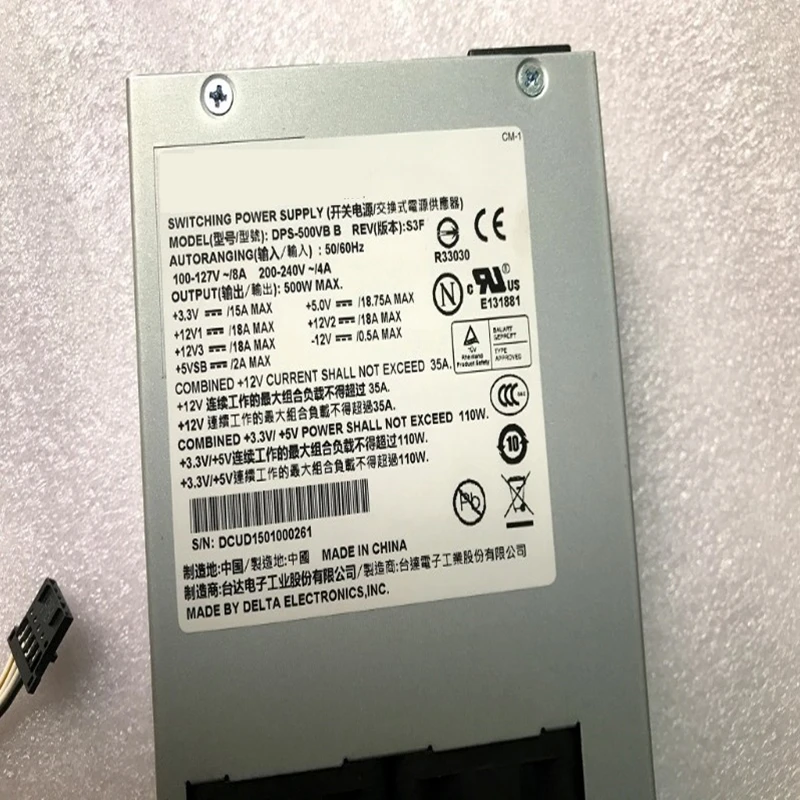 Original PSU For 1U 500W Switching Power Supply DPS-500VB B - Serverpowersupply