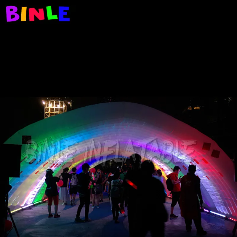 Attractive-Oxford-cloth-rainbow-inflatable-tunnel-with-led-light ...