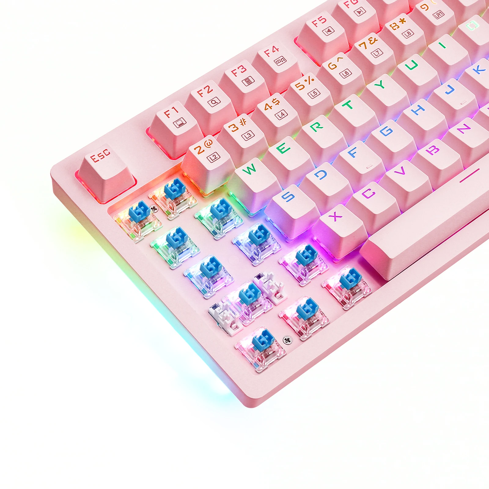 E-YOOSO K682 Rainbow LED Backlight And RGB Side Light 104, 54% OFF