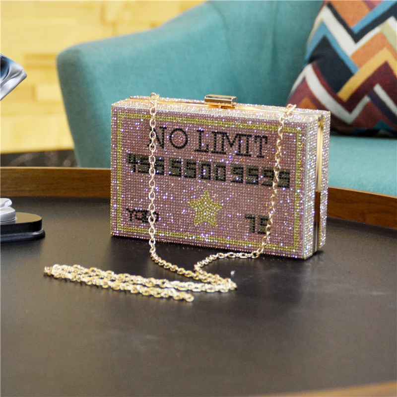 Bling Money Purses And Handbags For Women Luxury Designer Rhinestone ...