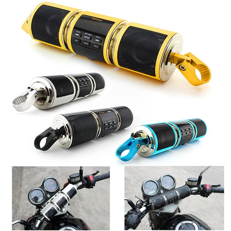 Motorcycle Edr Audio Speaker Water Resistant Motorbike Stereo Fm Radio ...