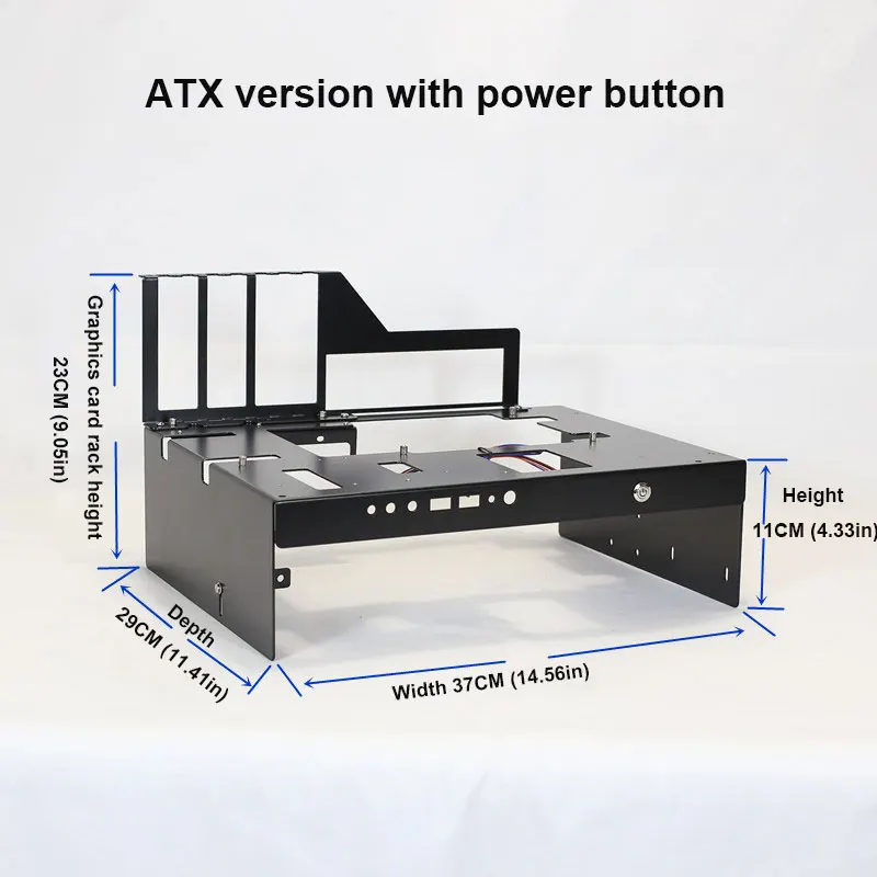 Desktop Computer Case PC DIY Open Chassis Vertical And Horizontal ...
