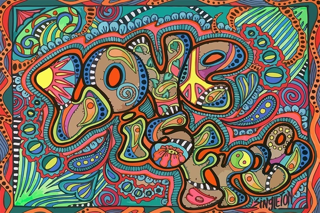 Hippie Patterns Drawing