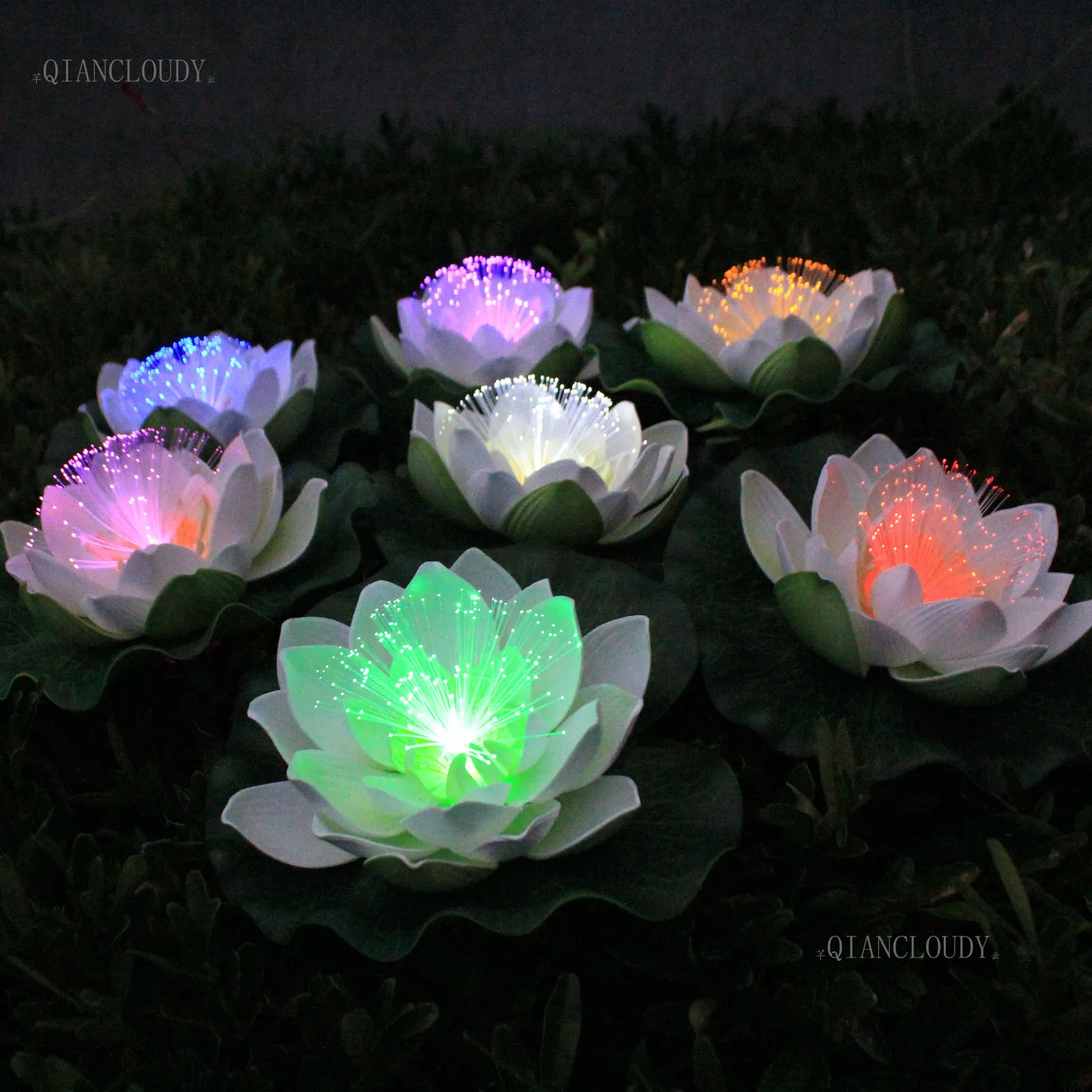 Lotus Flower Night Light Suncatchers Garden Decoration Home & Living ...
