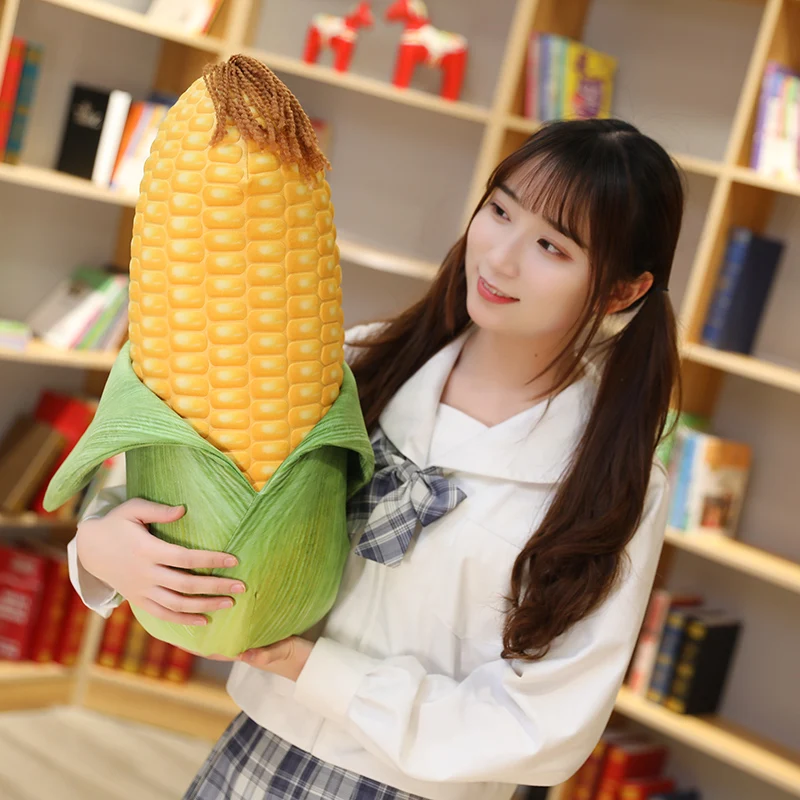 1pc 45/55cm Simulation 3D Corn Plush Toys Creative Lifelike Corn Plants ...