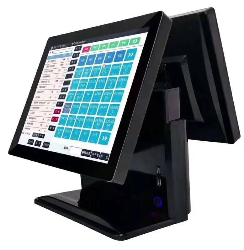 15 Inch Dual Touch Screen Pos/all In One Bank Card Credit Card Terminal ...