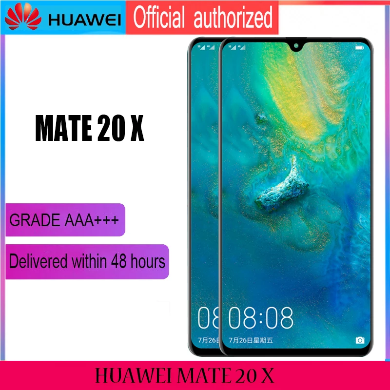 Дисплей 7,2 ''FHD 1080x2244 для huawei MATE 20X lcd кодирующий преобразователь сенсорного экрана ...