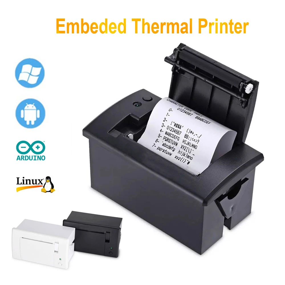 Mini 58mm Panel Embedded Thermal Printer With Interface Rs232 Ttl Use For Receipt Ticket Esc Pos ...