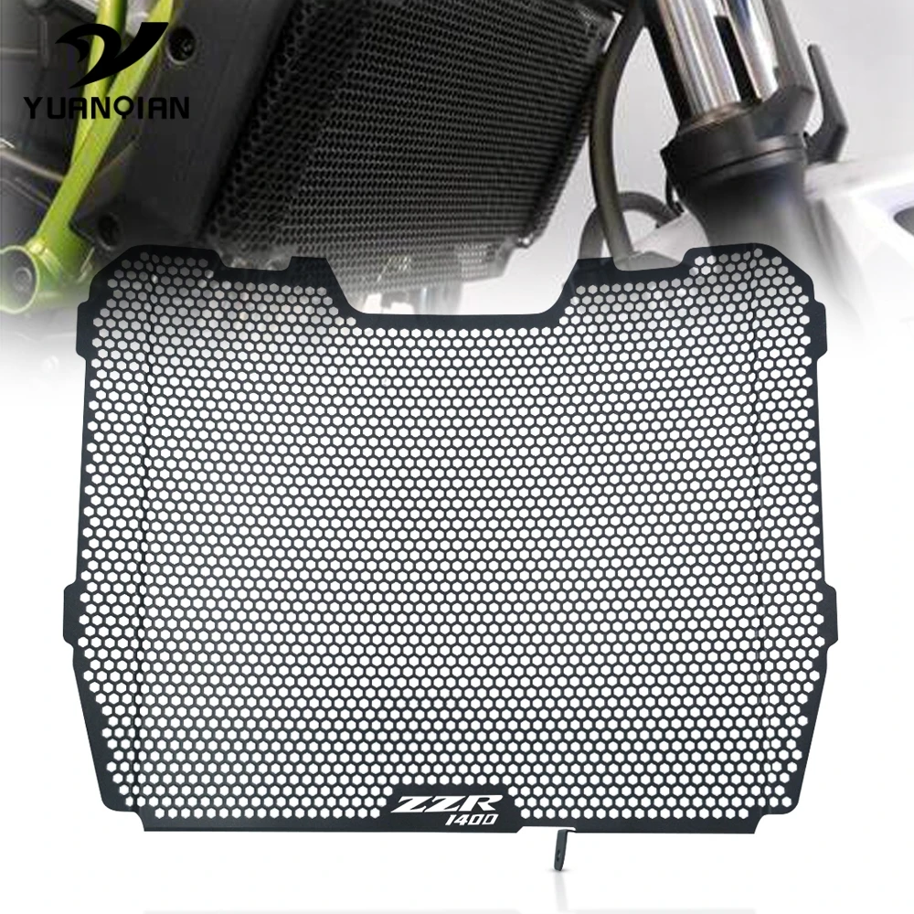 Color : NO LOGO Motorcycle Radiator Grille Cover Guard Protection ...