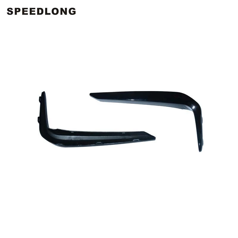 1pair Decorative Plate Front Bumper Grille Trim Fog Lamp Cover Trim ...