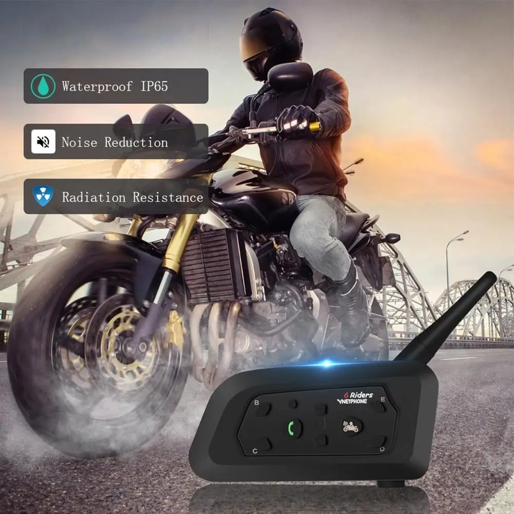 Мотоциклетный шлем рация 1200 м дуплексная езда рация V6Pro 1200 м для ...