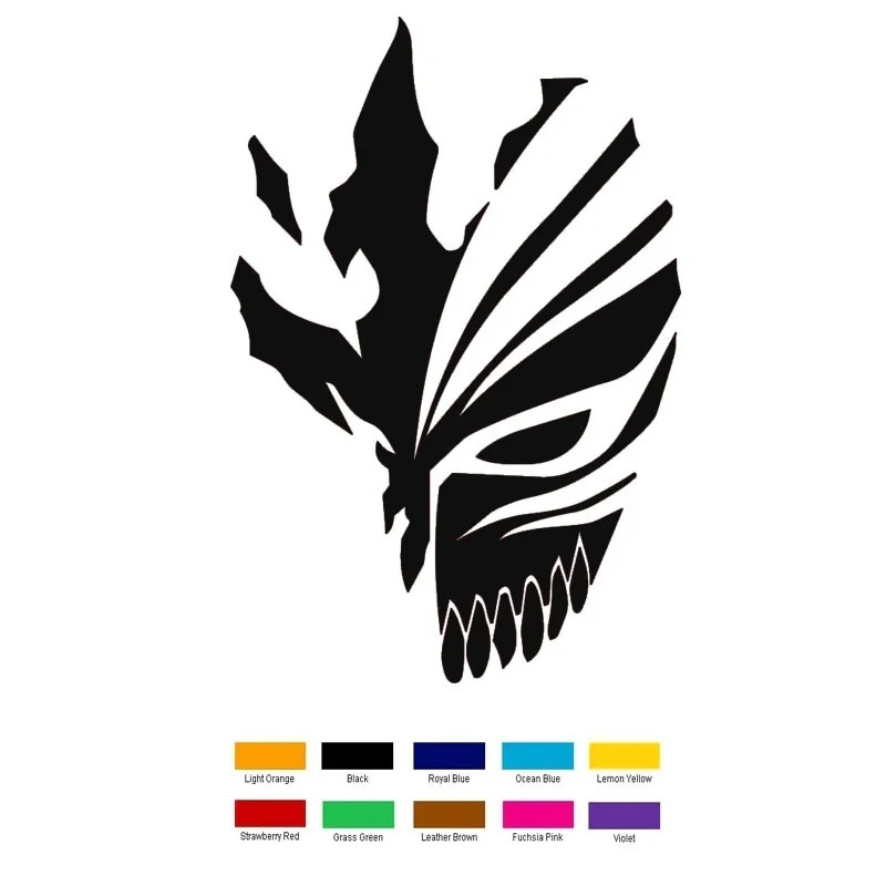 Bleach Stickers Anime Ichigo Mask Skull Vinyl Decal Sticker For Car ...