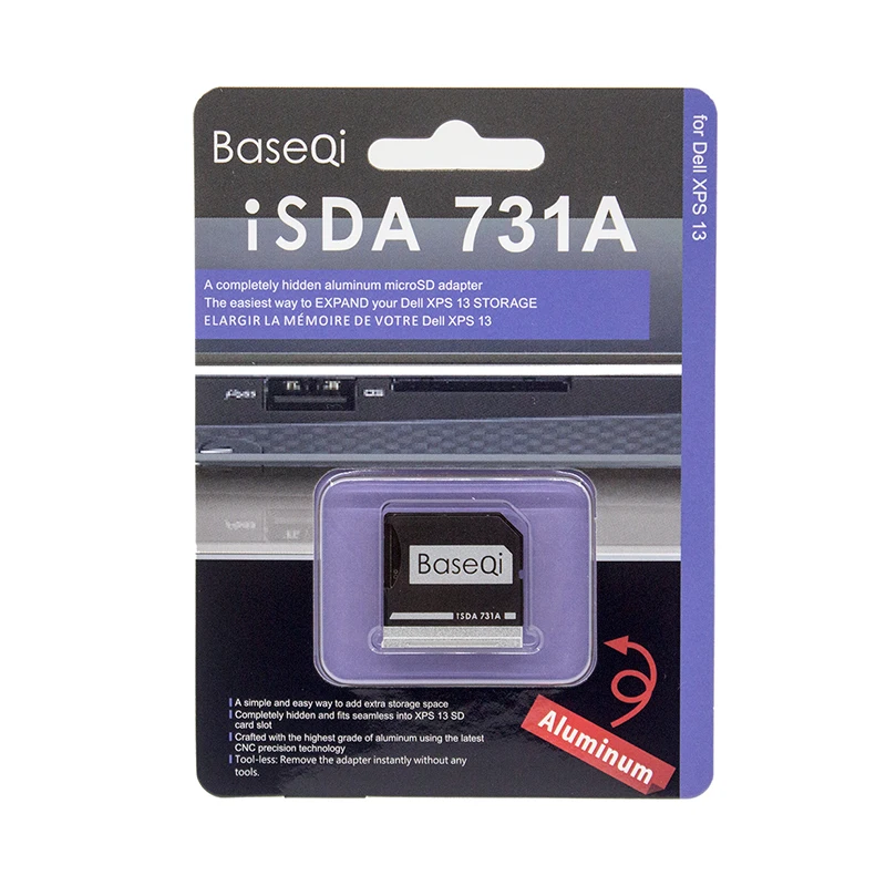 BaseQi-Dell-731A-Aluminum-Stealth-drive-Micro-SD-TF-Card-Adapter-SD ...