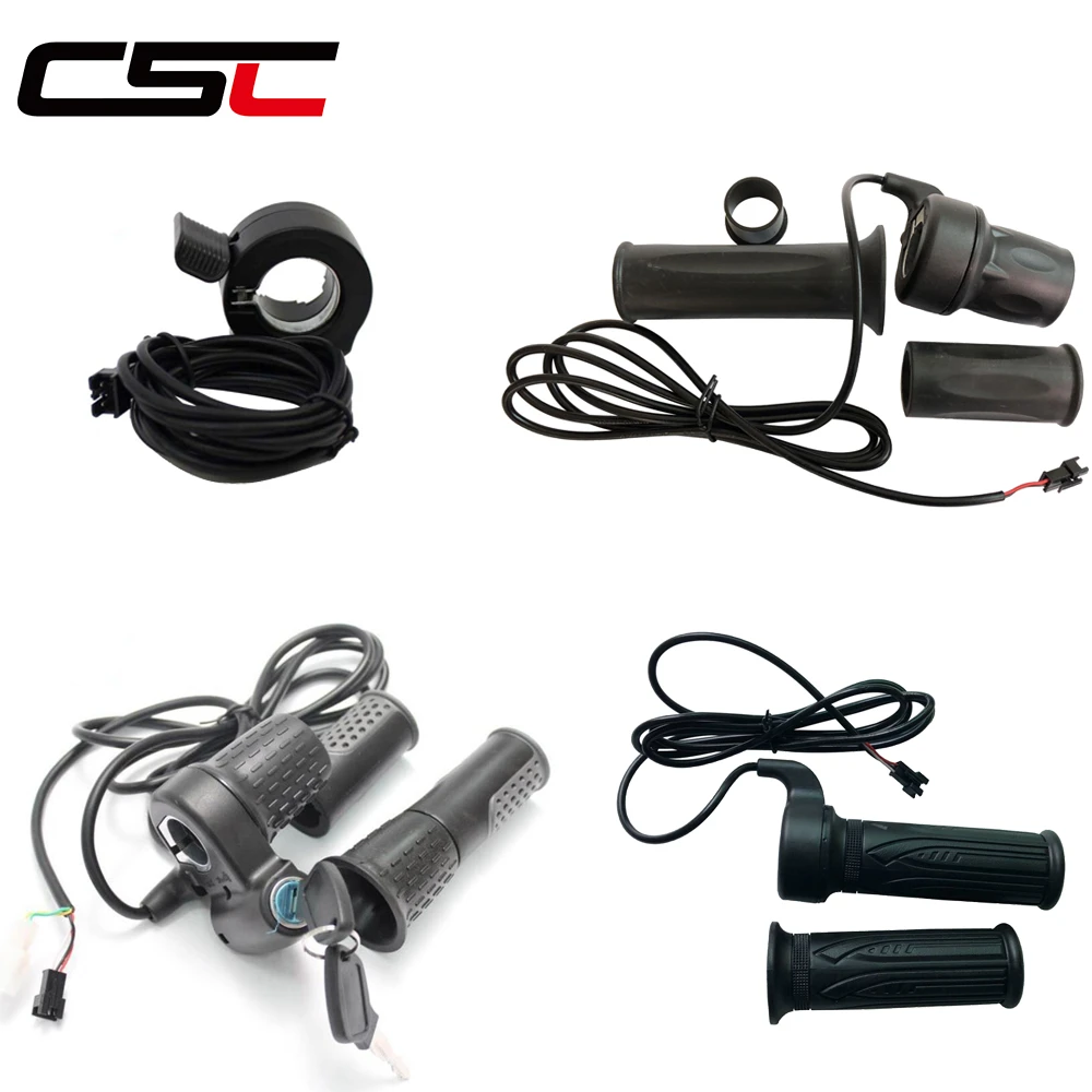 Electric Bike Thumb Throttle Half Twist Throttle With Electric Lock 36v ...