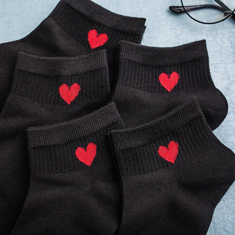 1-Pair-Ladies-Socks-Women-Red-Heart-Streetwear-Cartoon-Socks-for-Girls ...