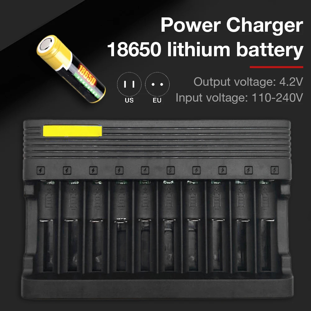 18650 Rechargeable Battery Charger Universal Smart Battery Charger for ...