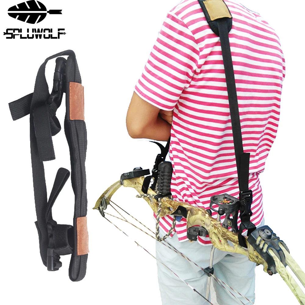 Adjustable-Archery-Compound-Bow-Bag-Carry-Case-Band-Shoulder-Belt-Strap ...