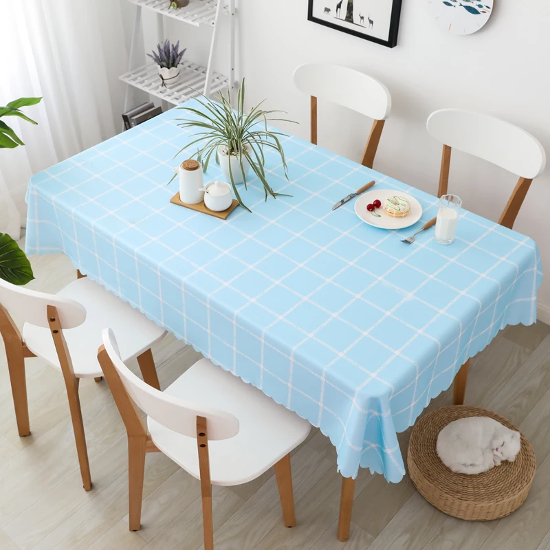 Linge de Table,nappe à carreaux imperméable en tissu Polyester ...