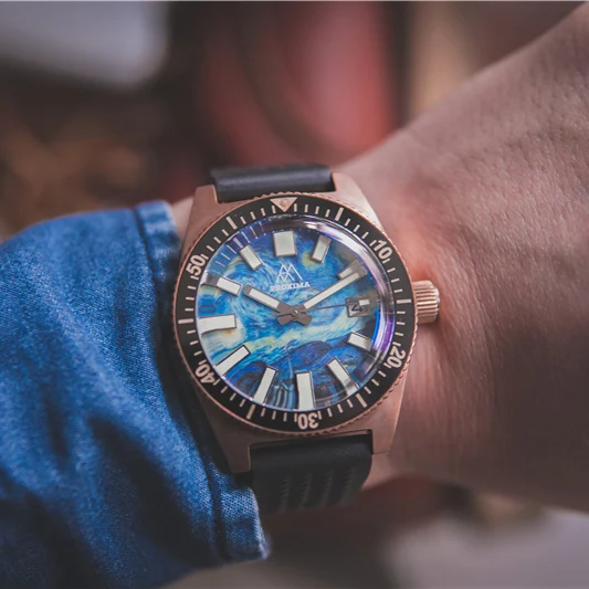Proxima-Mens-Diver-Watches-62Mas-Bronze-Male-Automatic-Mechanical ...
